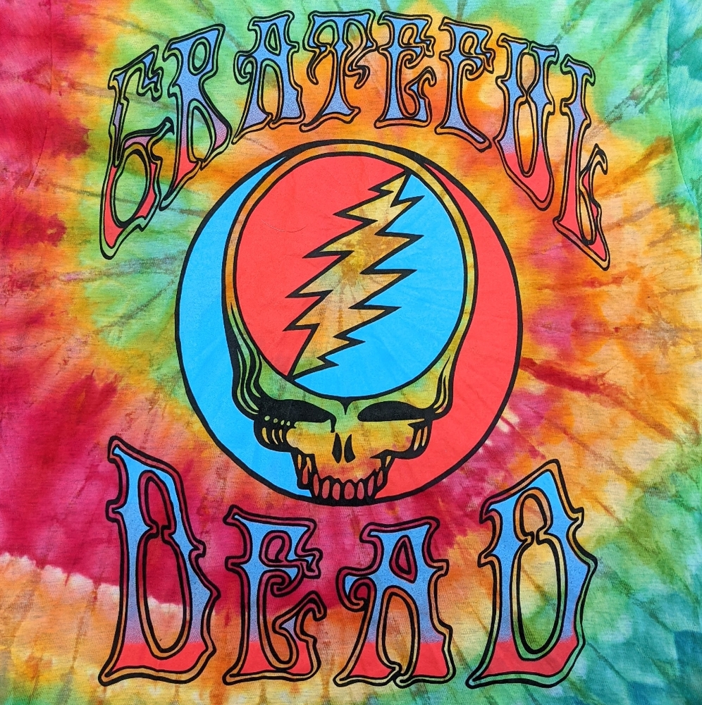 Grateful Dead Skull Logo Tie-Dye T-Shirt - Gem